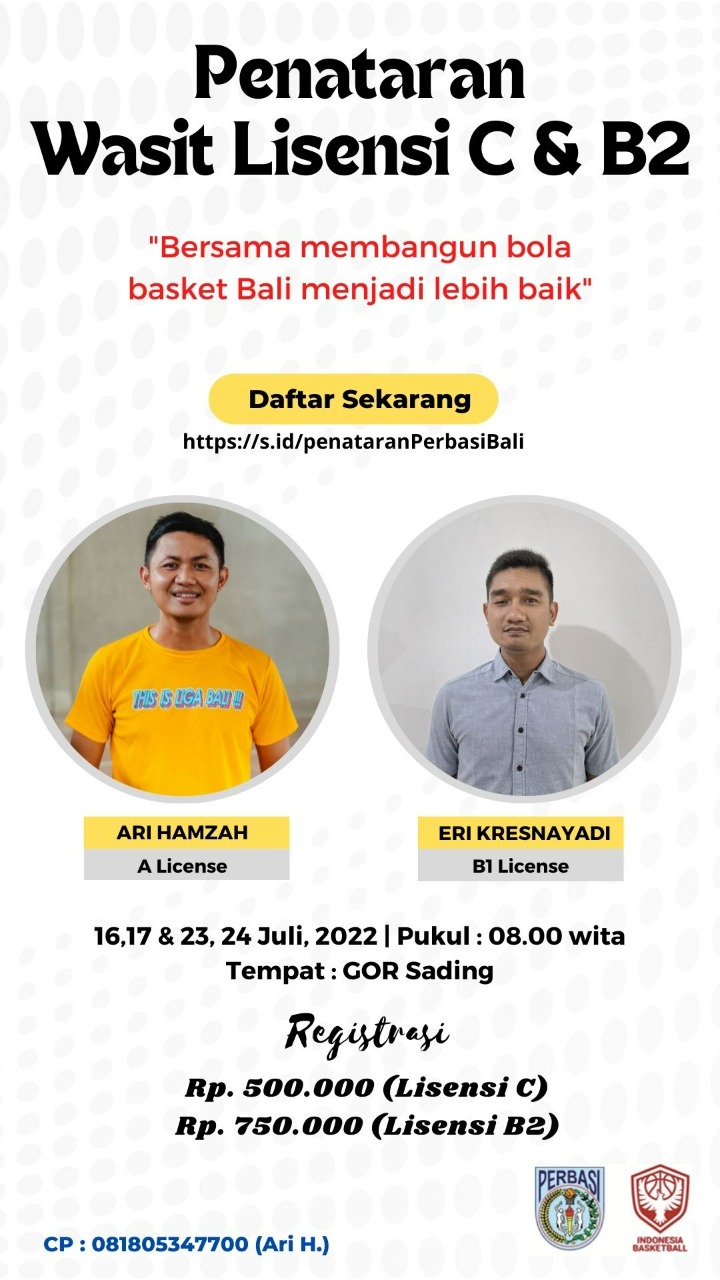 Penataran Pelatih dan Wasit – PERBASI Bali